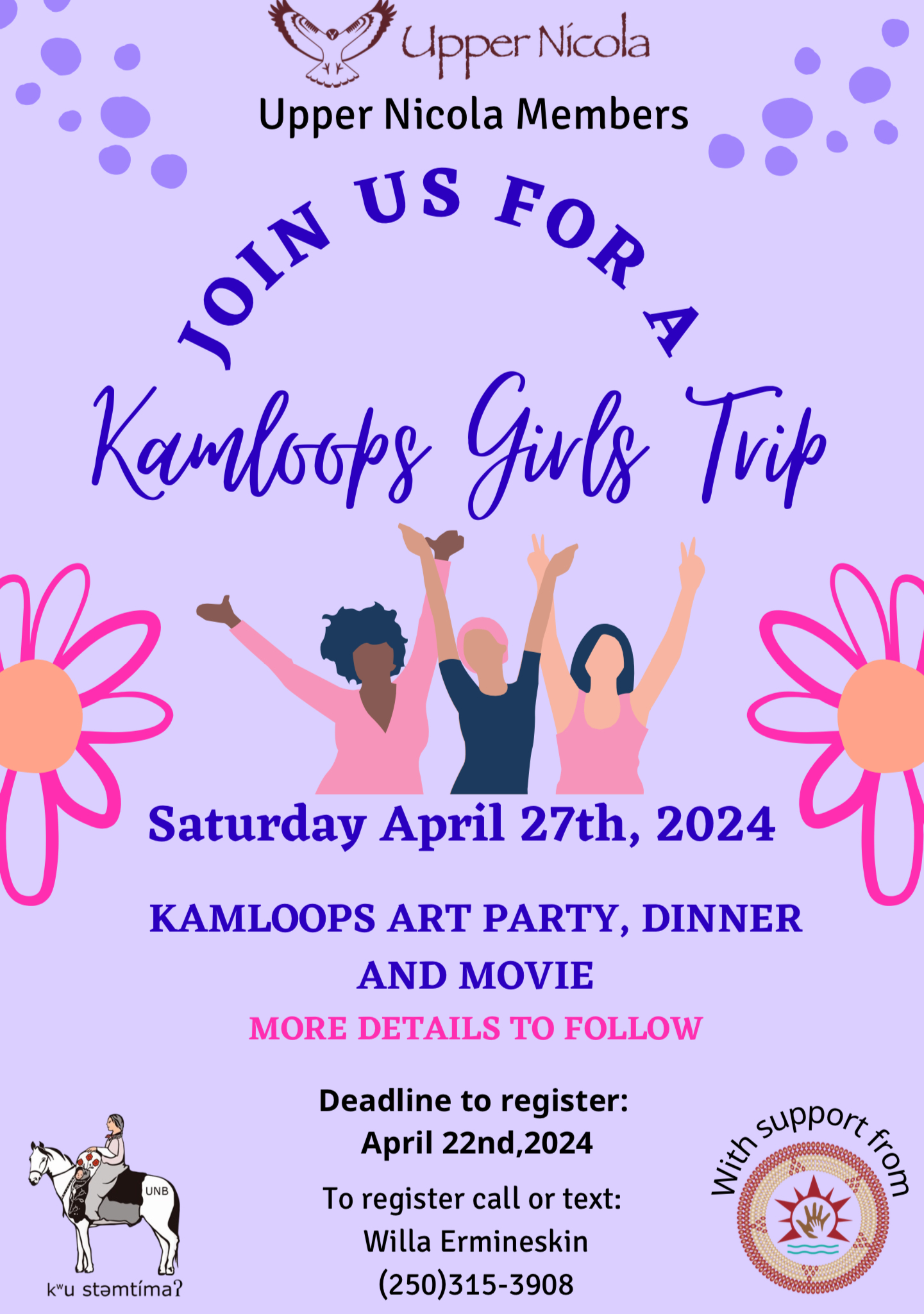 Join Us for the Kamloops Girls’ Trip! – Upper Nicola Band